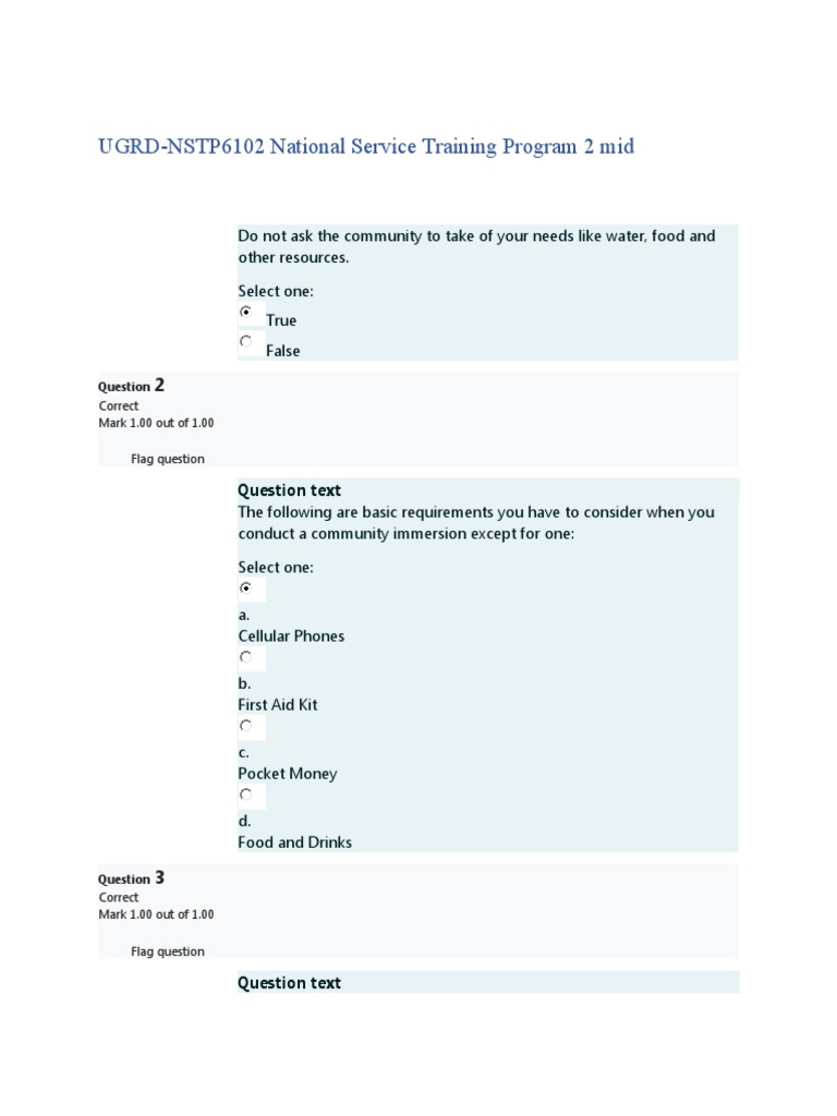 UGRD-NSTP6102 National Service Training Program 2 Jhiro Midterms | PDF | Swot Analysis | Learning