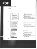 PET Practice Test 3 Answer Key | PDF