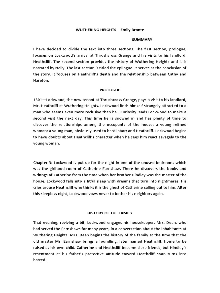 Wuthering Heights | PDF | Heathcliff (Wuthering Heights) | Wuthering ...