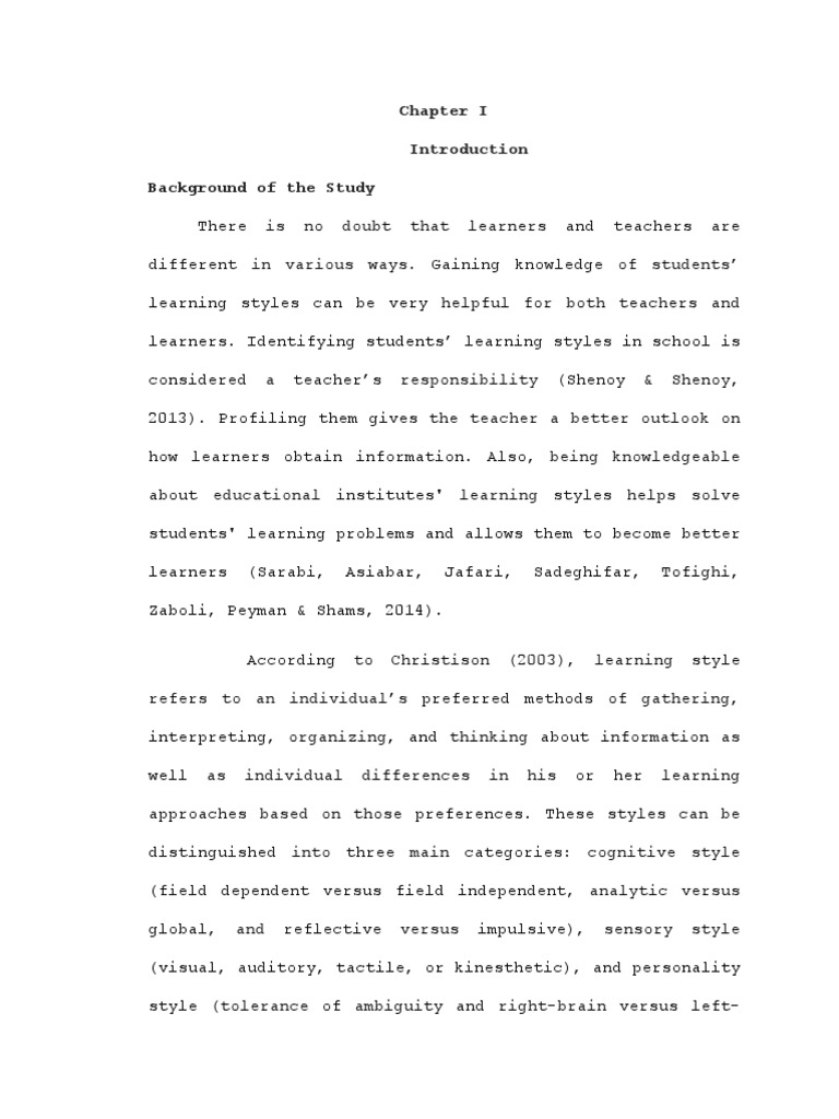 Learning Style Copy 2 | PDF | Learning Styles | Learning