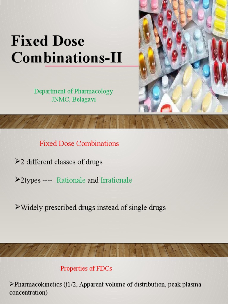 Fixed Dose Combinations: Benefits and Drawbacks | PDF | Medical ...