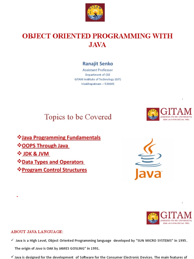 Unit 1 | PDF | Java Virtual Machine | Control Flow