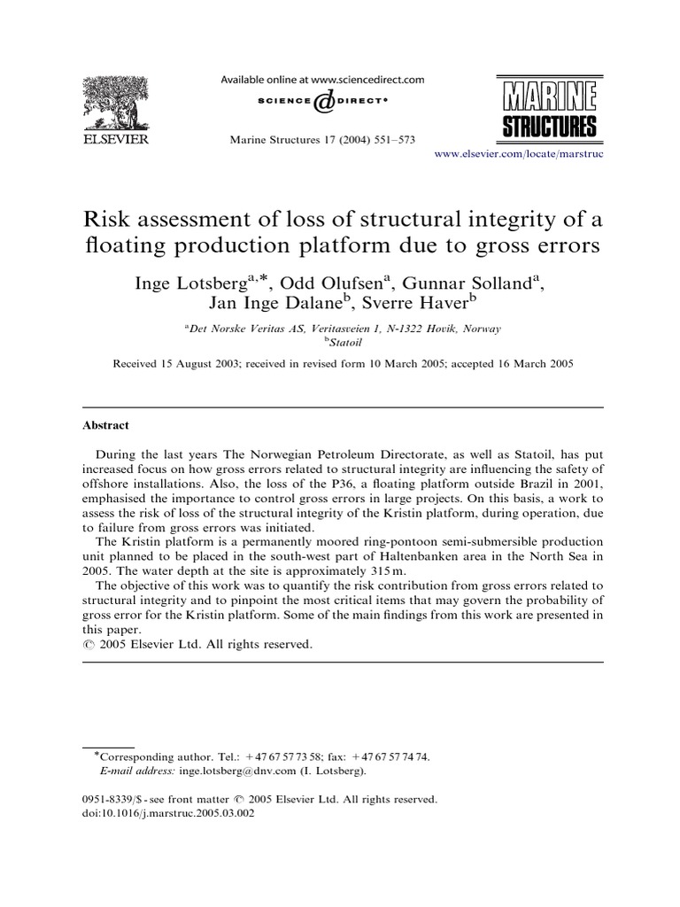 Gross Errors | PDF | Risk | Reliability Engineering