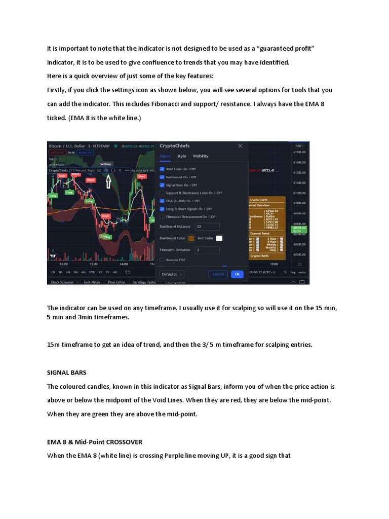 Crypto Chiefs Indicator Guide PDF | PDF