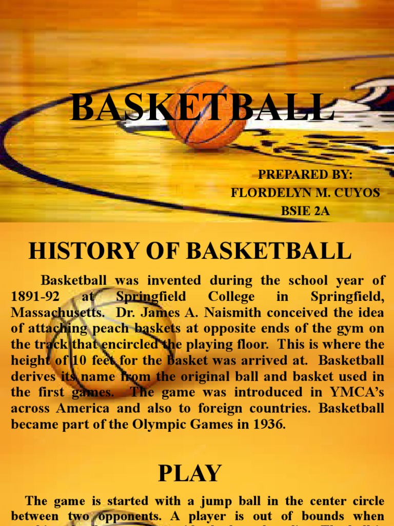 Basketball Pe - 4 Cuyos | PDF | Sports | Sports Rules And Regulations