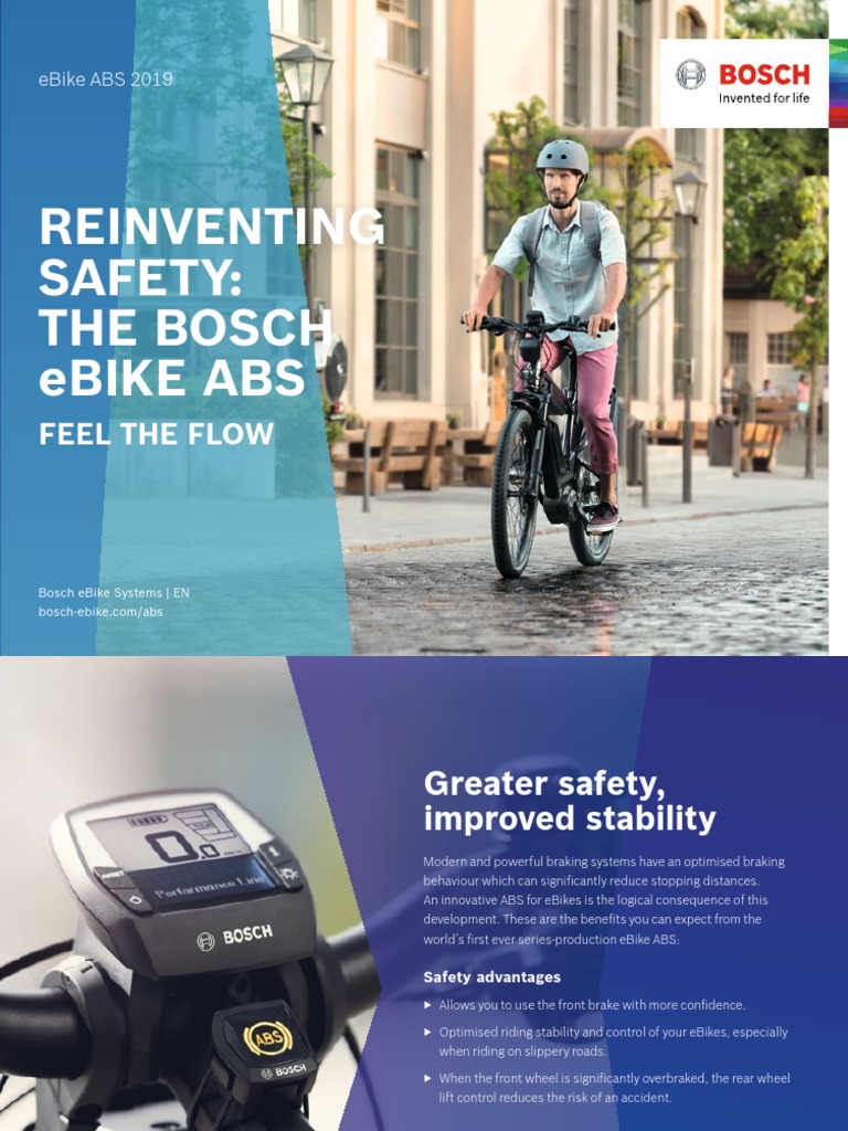 Bosch Ebike ABS Brochure 2019 | PDF | Anti Lock Braking System | Brake