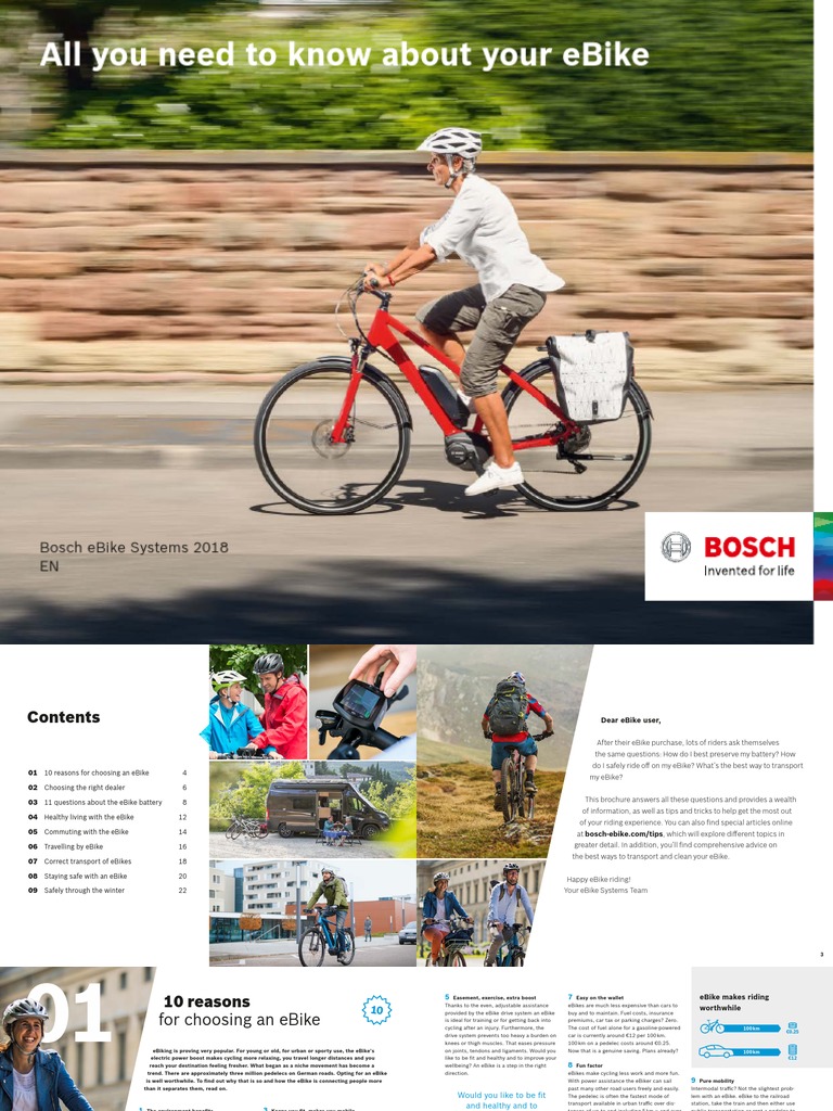 Bosch Ebike Brochure All You Need To Know | PDF | Rechargeable Battery ...