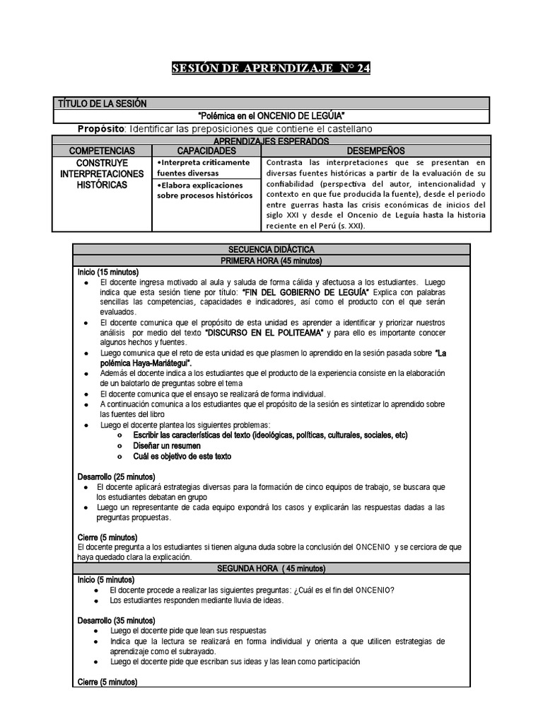 Sesión de Aprendizaje 13 | PDF | Maestros | Evaluación