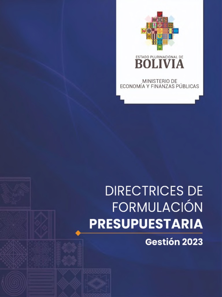 Directrices Presupuestarias 2023 | PDF | Presupuesto | Contabilidad