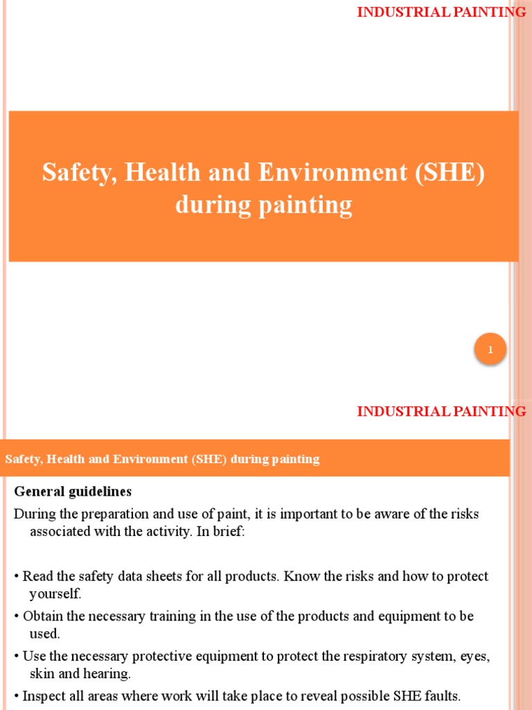 Industrial Painting Safety Guidelines | PDF | Personal Protective ...