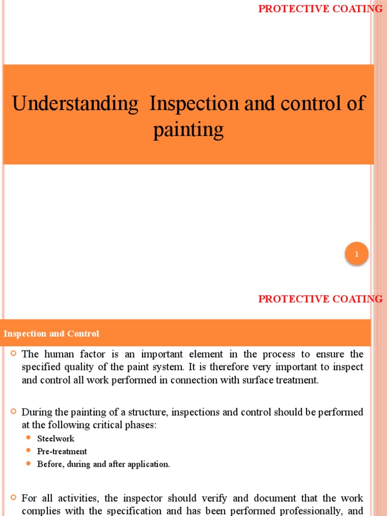 Painting Inspection and Control Guide | PDF | Building Engineering ...