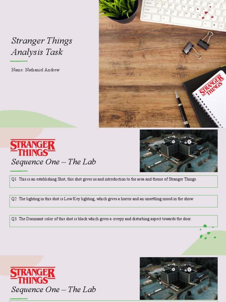 Analyzing Key Shots in Stranger Things | PDF | Mystery, Thriller ...