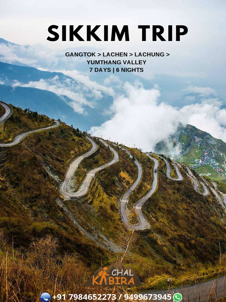 Chal Kabira - Sikkim Itinerary Itinerary | PDF