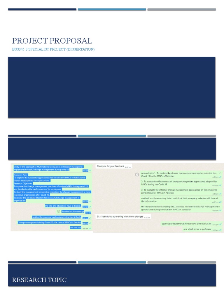 PROJECT PROPOSAL Slides | PDF