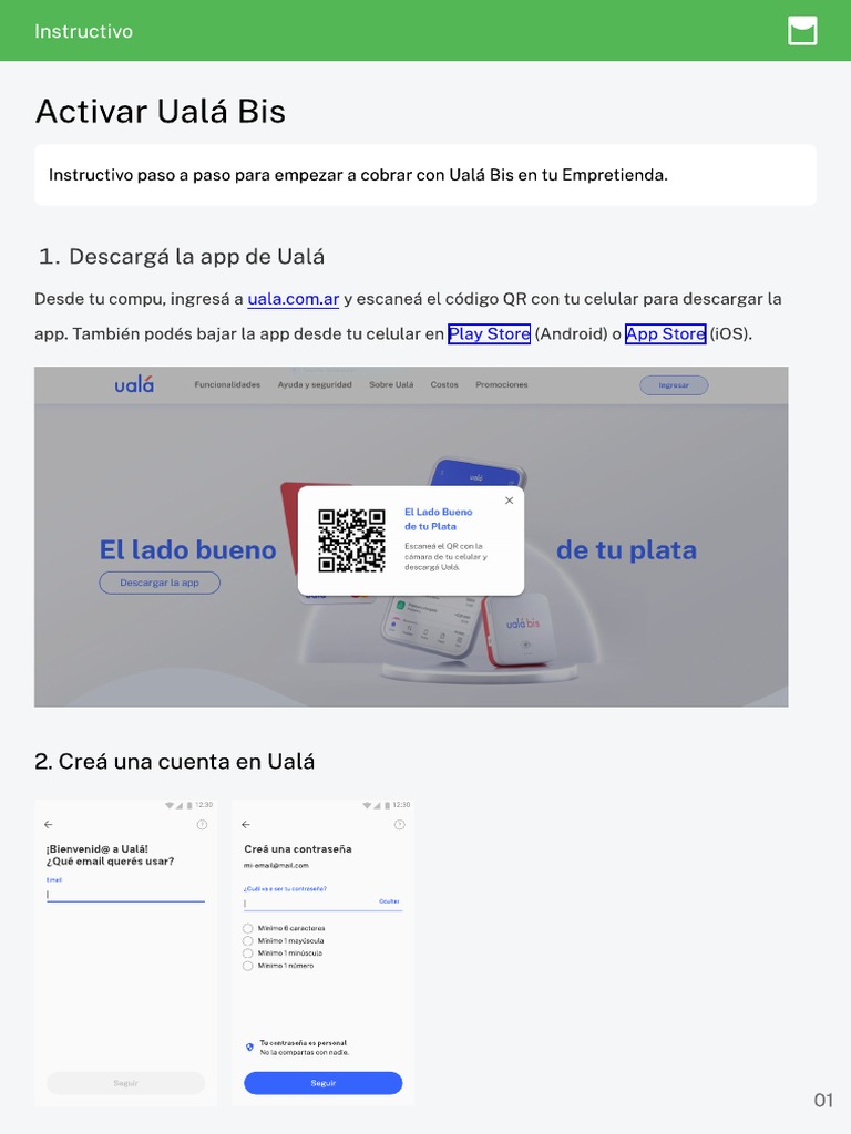 Activar Ualá Bis: Guía Rápida | PDF | Aplicación movil | Informática