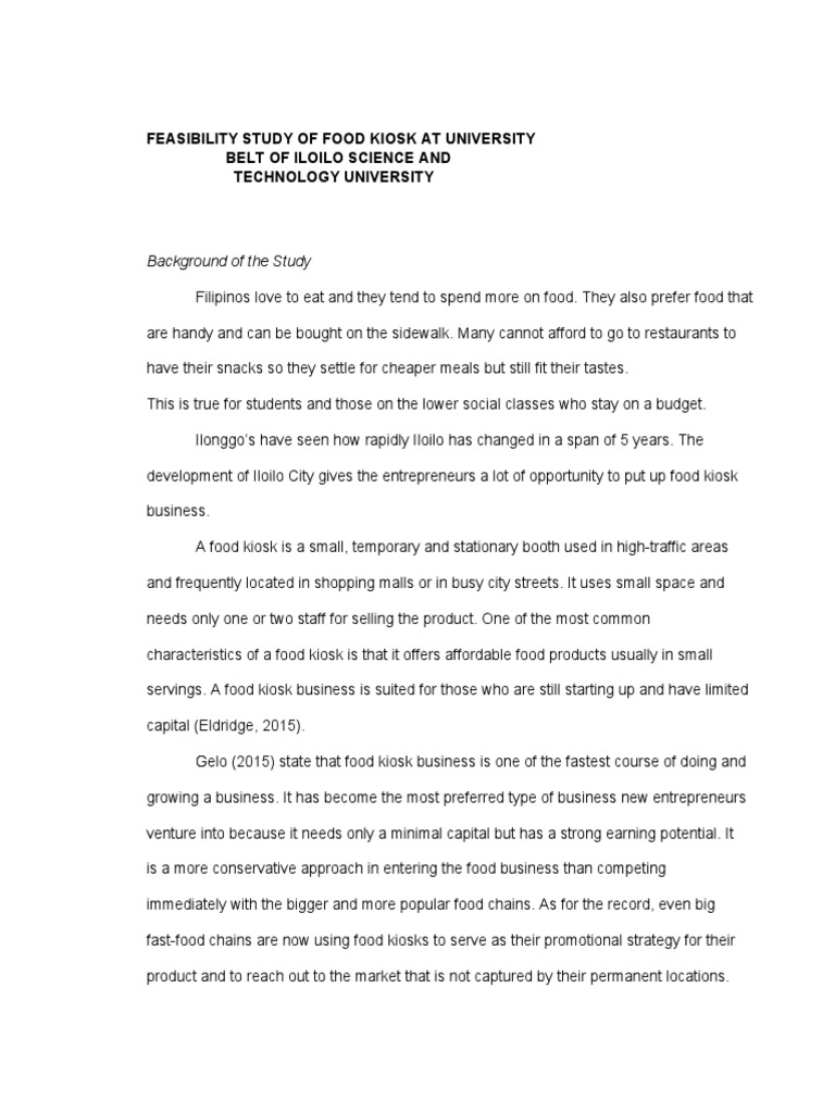 Feasibility Study | PDF | Taxes | Survey Methodology