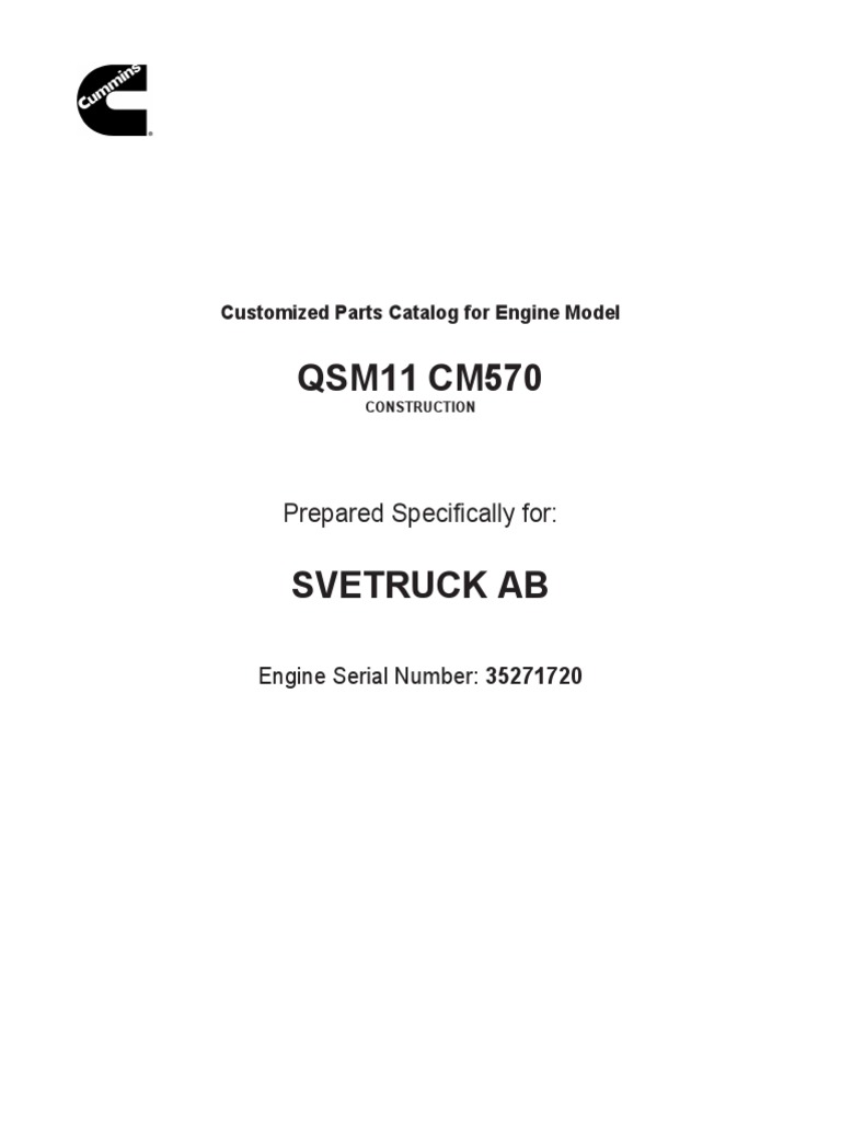 QSM11 CM570: Prepared Specifically For | PDF | Belt (Mechanical ...