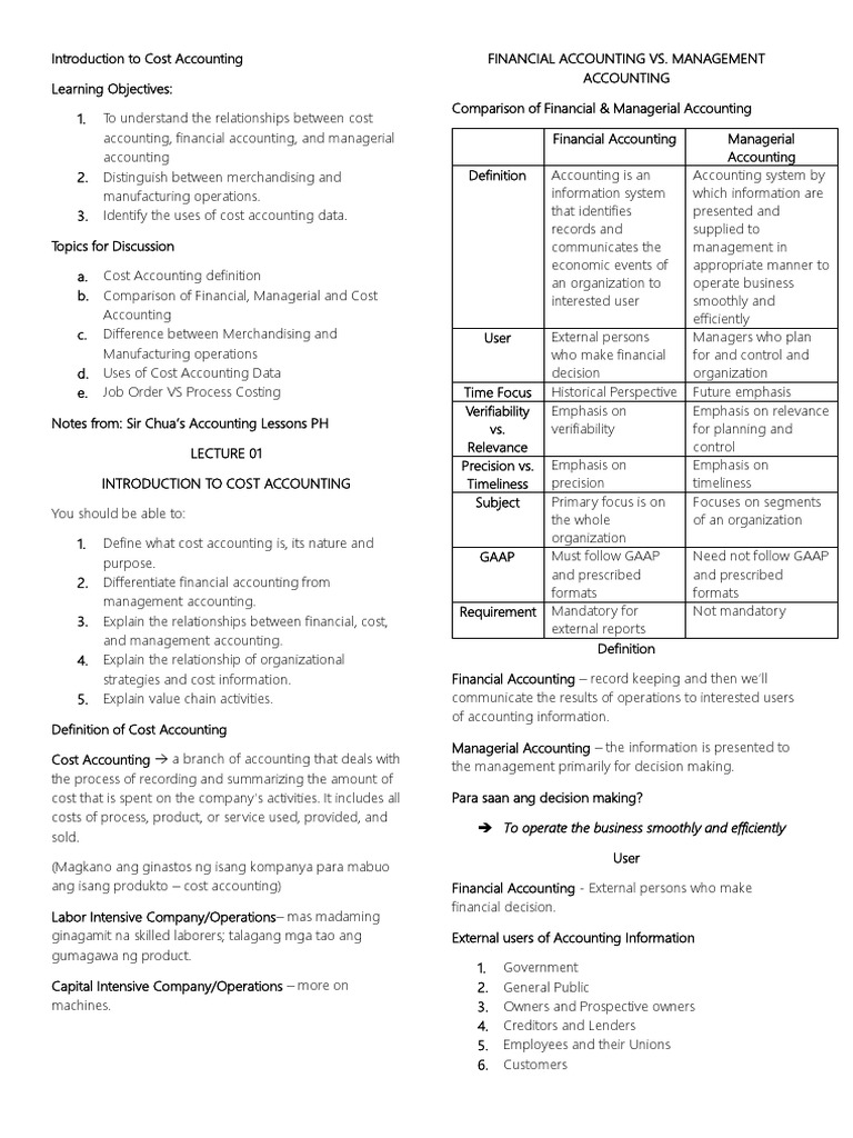 Cost Accounting | PDF | Management Accounting | Cost