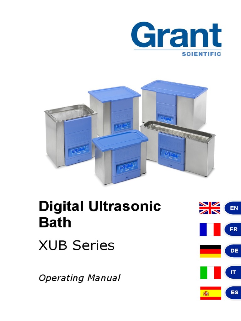 Grant Ultra Sonic Water Baths Xub Series Manual | PDF | Microsoft Excel ...