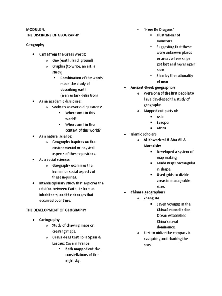 Module 4 Diss Review | PDF | Geography | Science