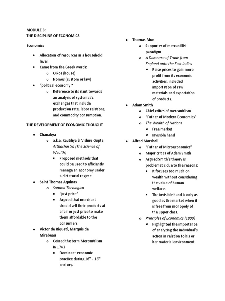 Module 3 Diss Review | Download Free PDF | Economics | Market (Economics)
