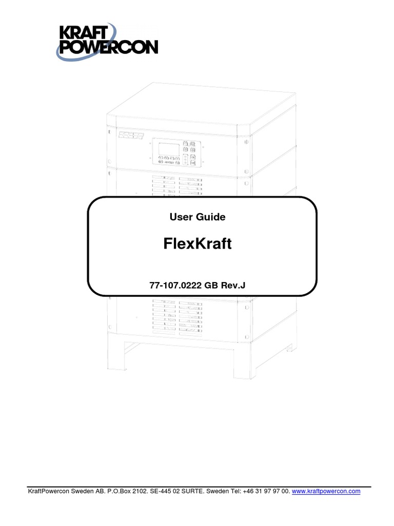 77-107.0222 GB Rev.J User Guide FlexKraft | PDF | Rectifier ...