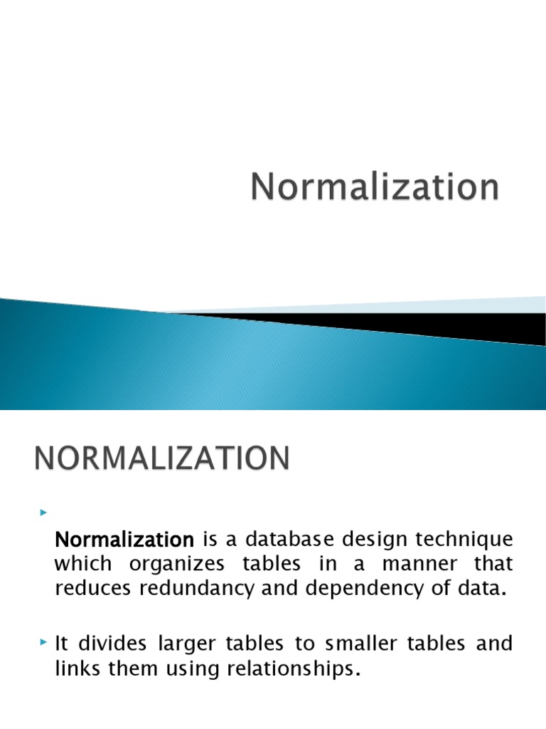 Unit 3 Normalization Pdf Software Design Information Management