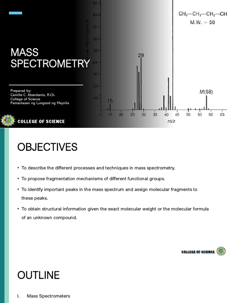 Mass Spectrometry 1 | PDF | Mass Spectrometry | Alkene