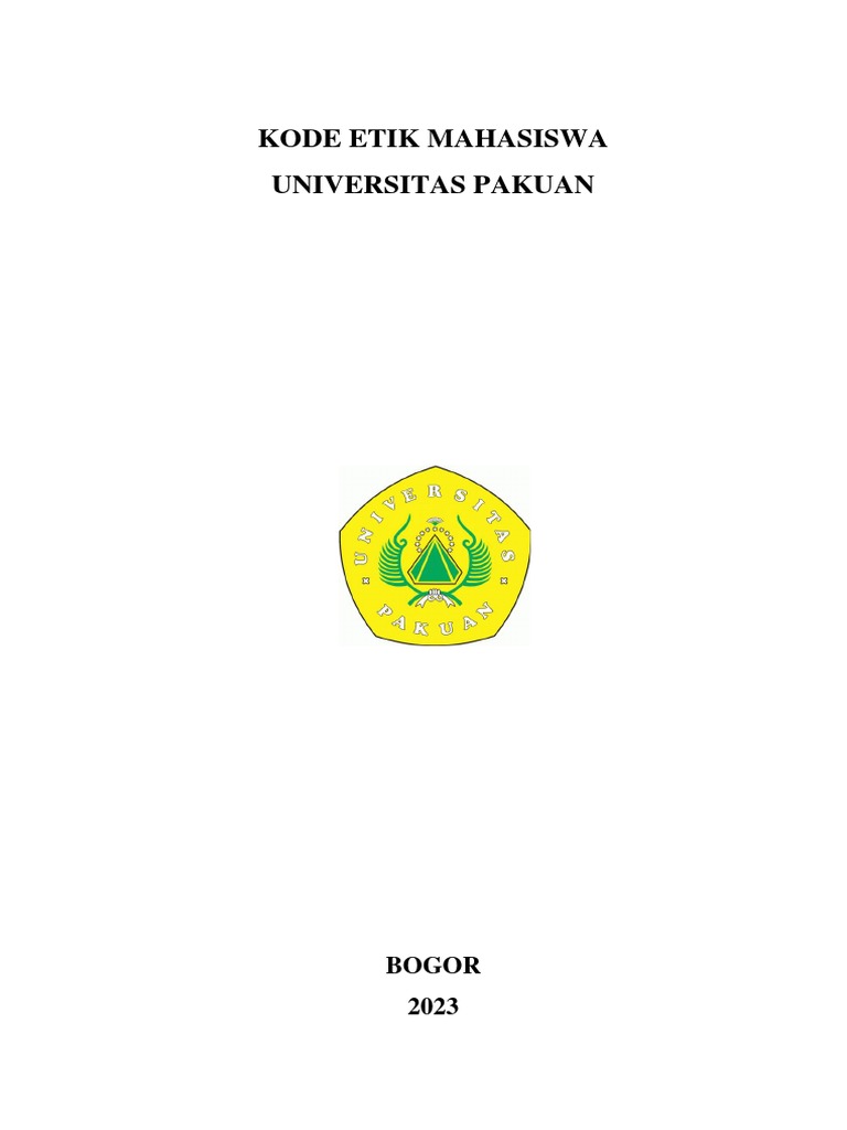 Cetak Kode Etik Mahasiswa 2023 - FINAL PDF | PDF