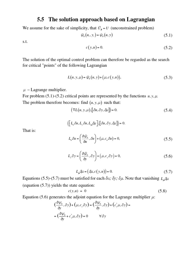 55 The Solution Approach Based On Lagrangian Uy Uy Pdf Computer Programming 7681