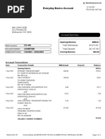 NAB Bank Statement | PDF | Credit Card | Debits And Credits