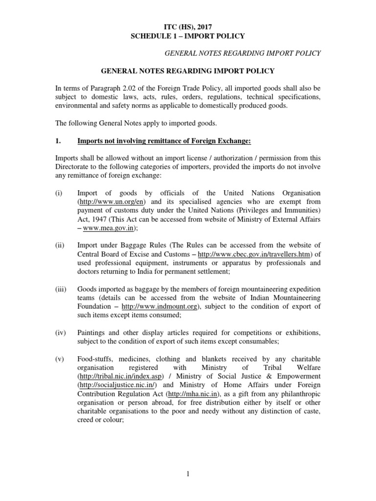 DGFT Note Regarding Import Export | PDF | Genetically Modified Organism ...