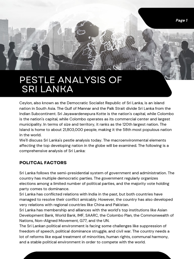 Pestle Analysis of Sri Lanka PDF | PDF | Sri Lanka | Inflation