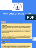 49 Guesstimation Questions for Interviews | PDF