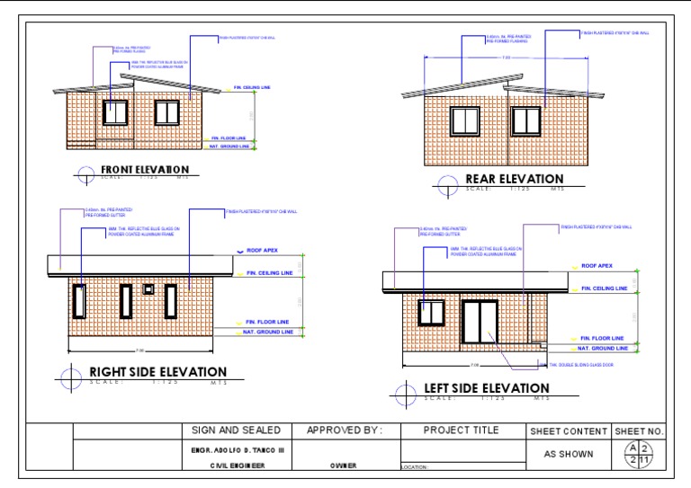 Elevation PDF | PDF | Architectural Elements | Architectural Design