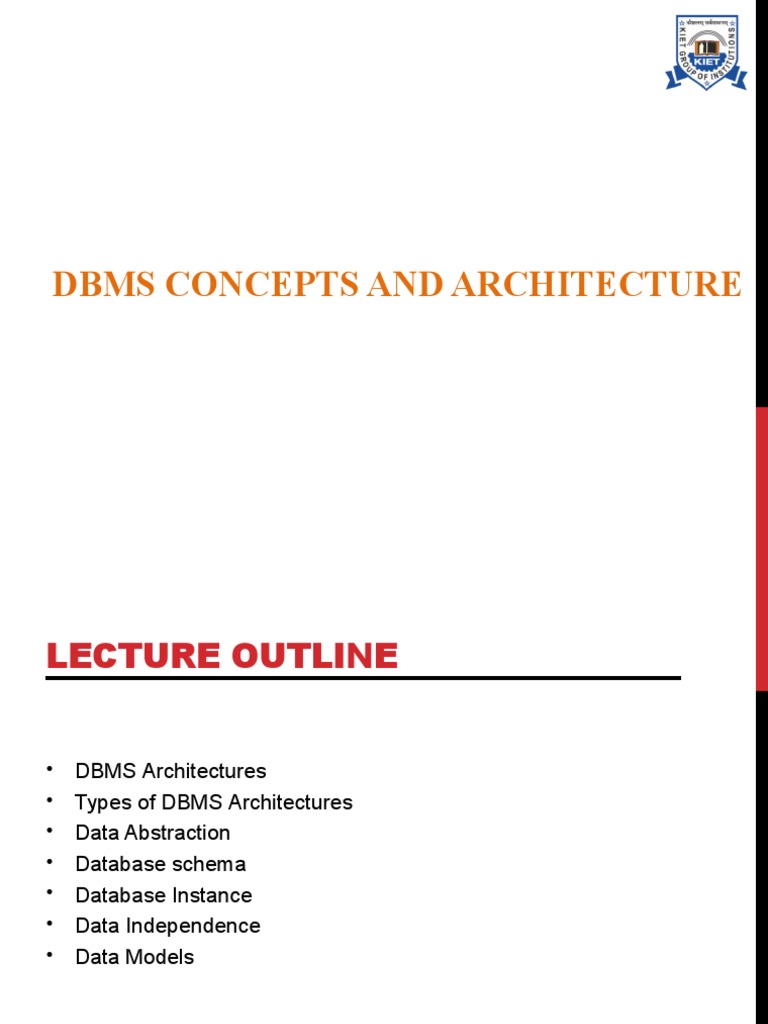 DBMS Concepts&architecture | PDF | Computers