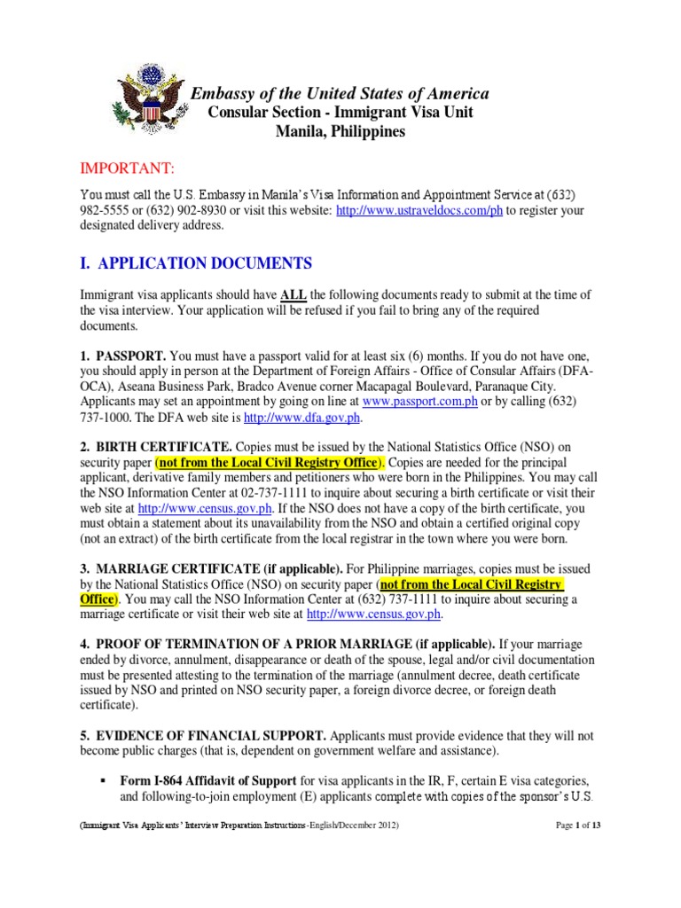 US Visa Application - Manila PDF | PDF | Travel Visa | Vaccines