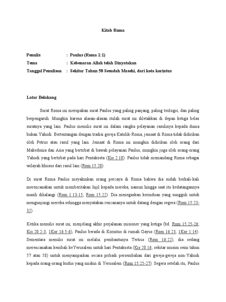 Kitab Roma | PDF