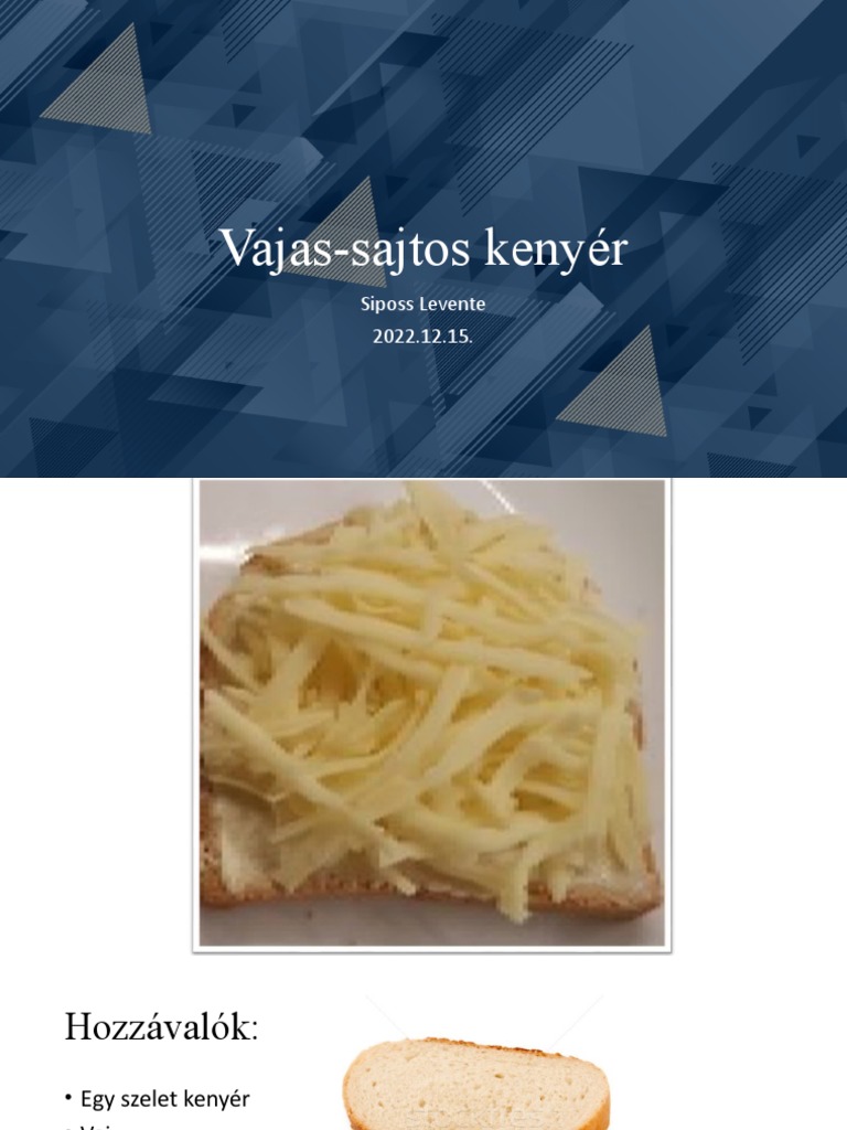 Vajas-Sajtos Kenyér | PDF
