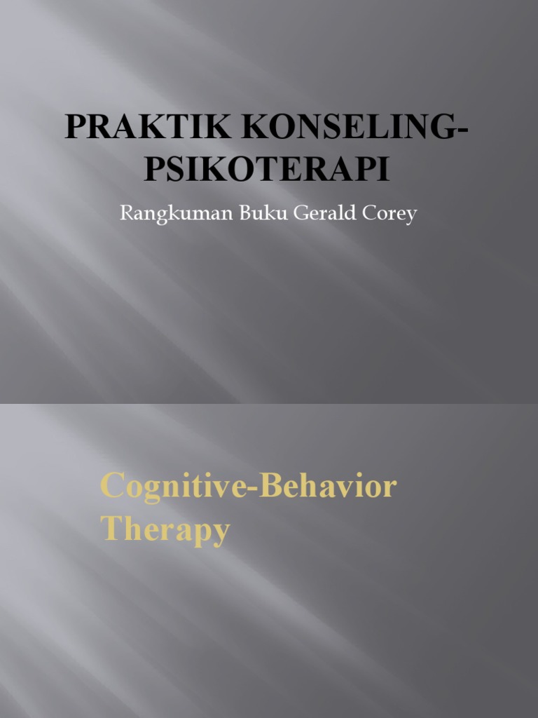 Review Buku Gerald Corey | PDF