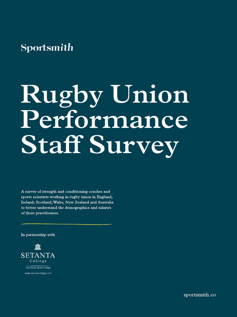 Rugby Union Salary Report - Compressed PDF | PDF