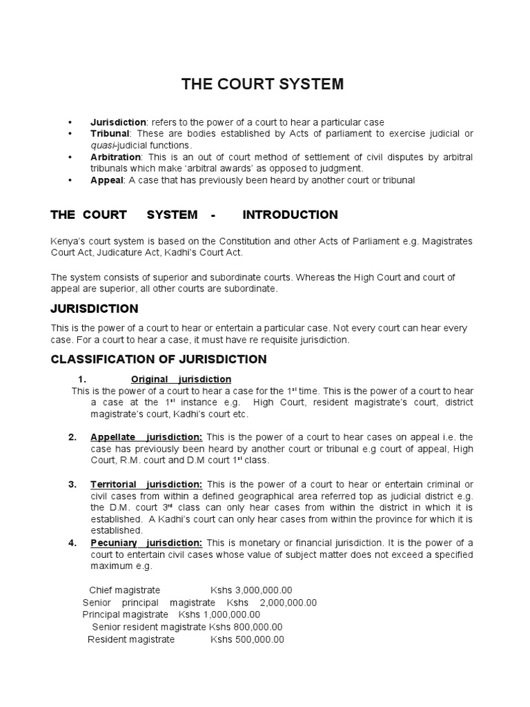 Court System | PDF