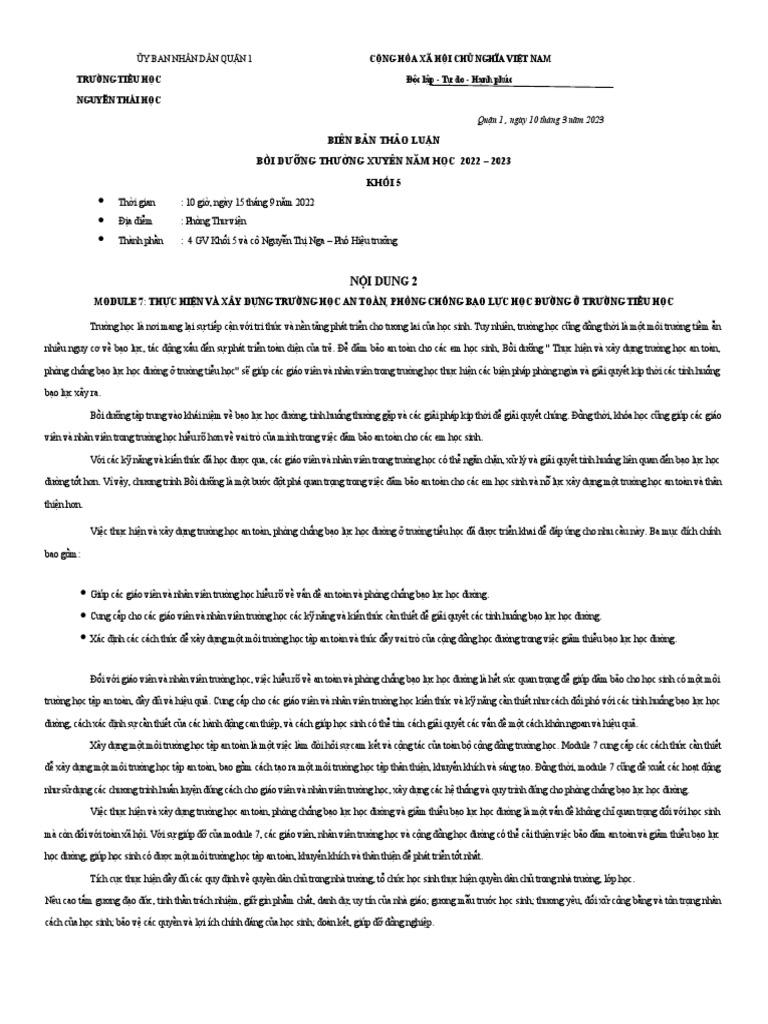 BDTX - K5 - ND 2.3 Module 7 | PDF
