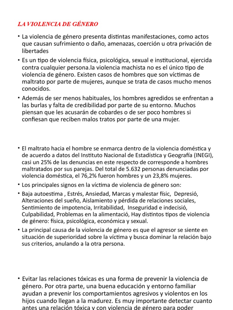 Violencia de Género | PDF