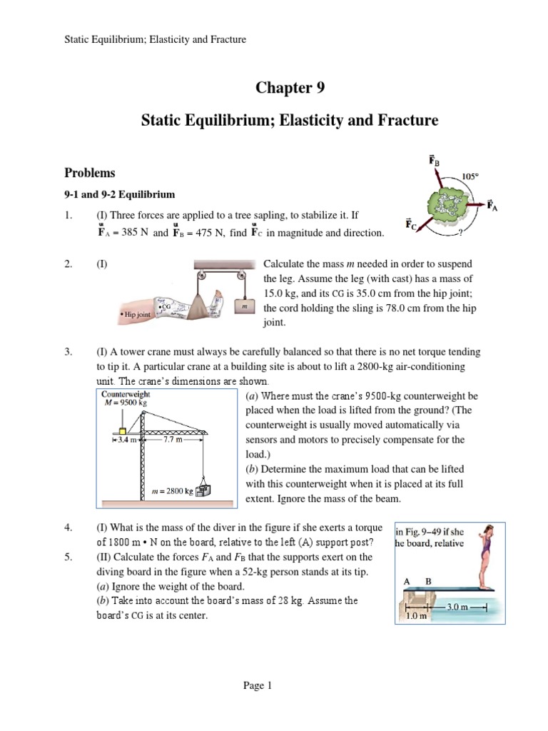 Tutorial CH9 | PDF | Force | Deformation (Engineering)