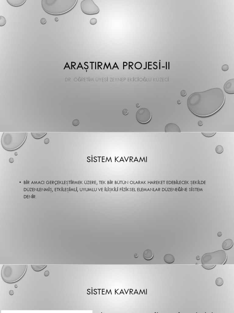 Araştırma Projesi Ders 1 PDF | PDF