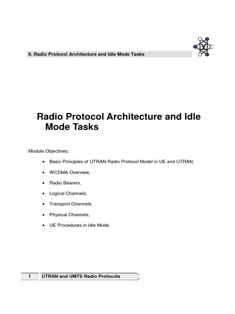 Register 2 - Radio Protocol Architecture and Idle Mode Tasks | PDF