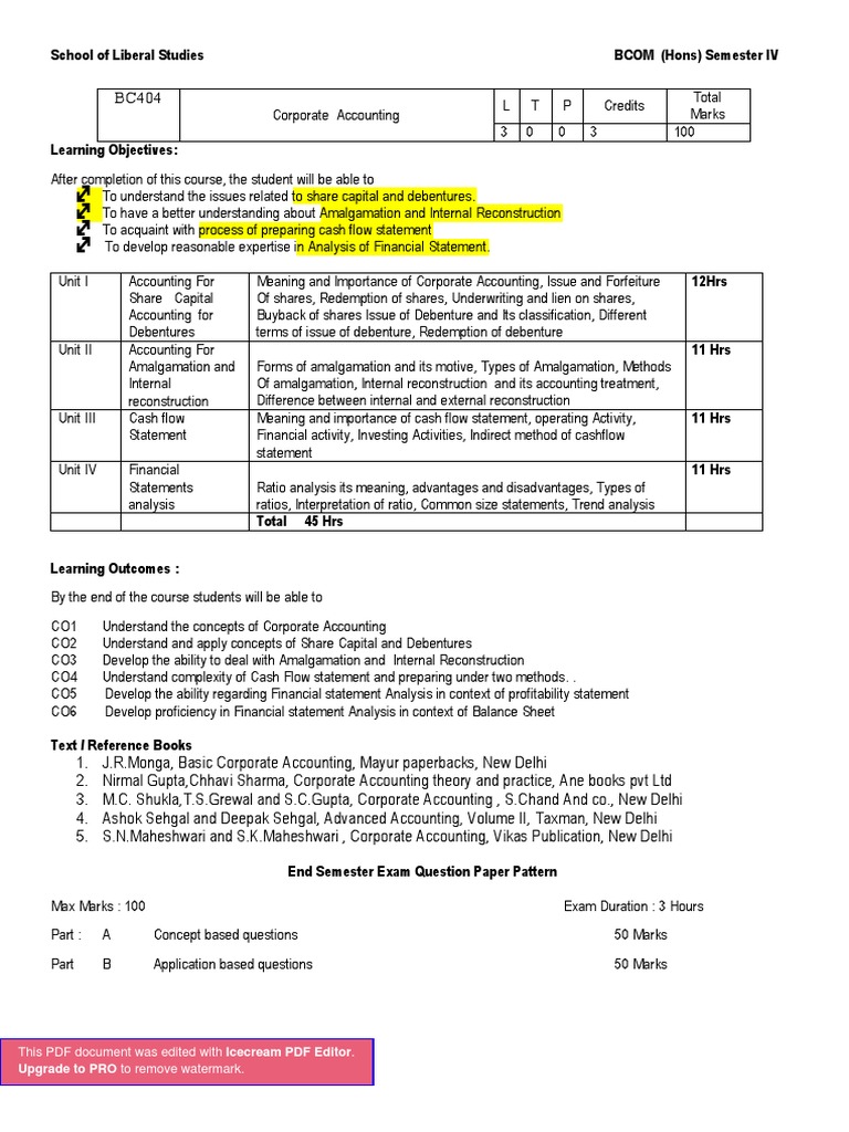 022 1.1.3 B.com BC404 2018-19 | PDF | Accounting | Financial Statement
