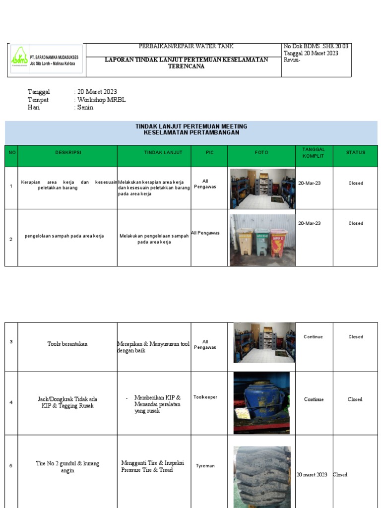 SK 03C. Laporan Tindak Lanjut Pertemuan KP | PDF SK 03C. Laporan Tindak Lanjut Pertemuan KP | PDF