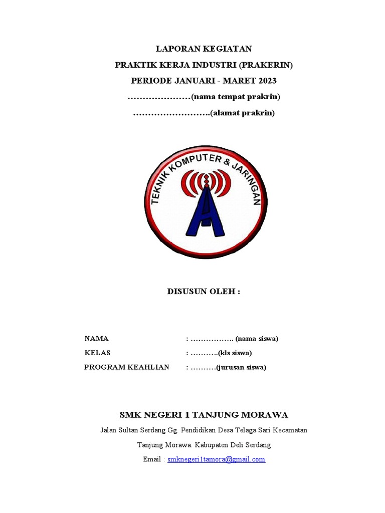 Template Laporan Prakerin TKJ | PDF